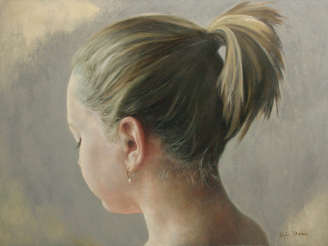 Threshold Original Oil Classical Portrait Narrative Figurative Painting ...