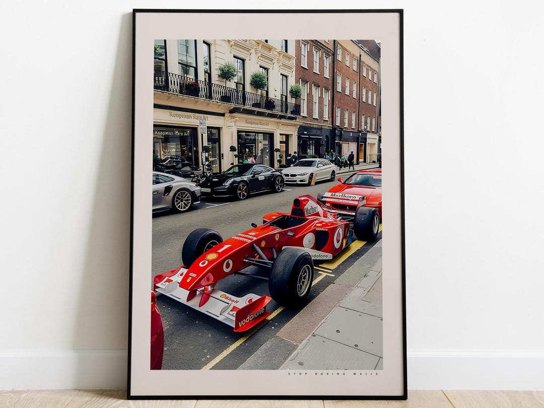 Scuderia Ferrari Poster, Ferrari F1-2000, Marlboro Vintage, F1 Poster ...