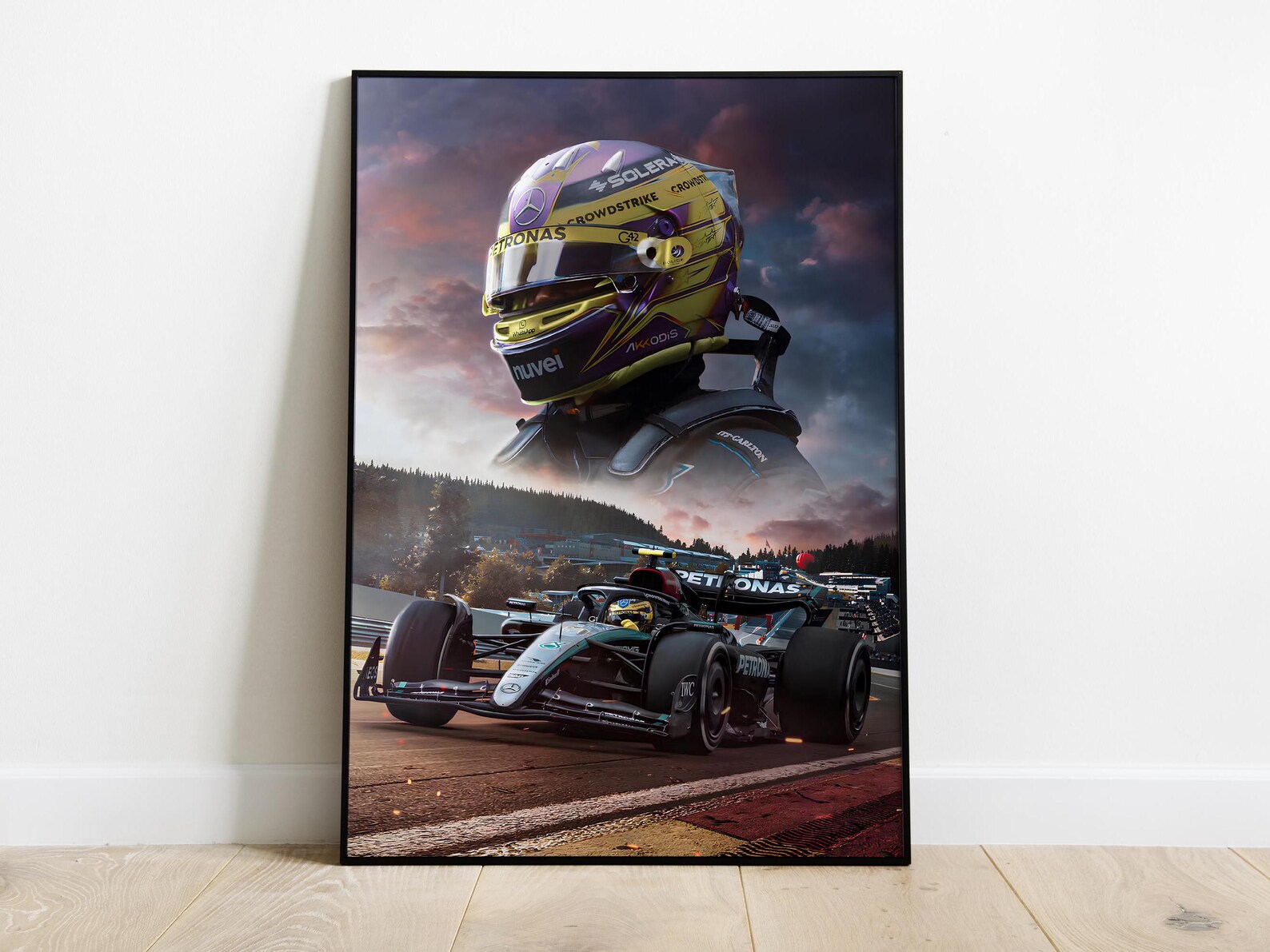Lewis Hamilton Poster, Belgian GP Winner 2024 With Mercedes - AMG ...