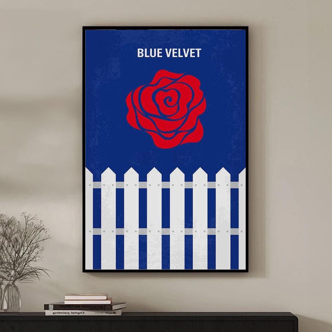 Blue Velvet Movie Poster, Retro Home Decor, Wall Art, Vintage Living ...