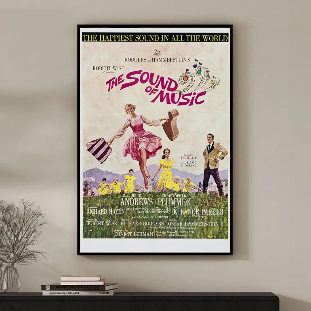 The Sound of Music Movie Poster, Retro Home Decor, Wall Art, Vintage ...