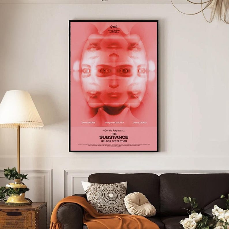 The Substance Movie Poster, Retro Home Decor, Wall Art, Vintage Living ...