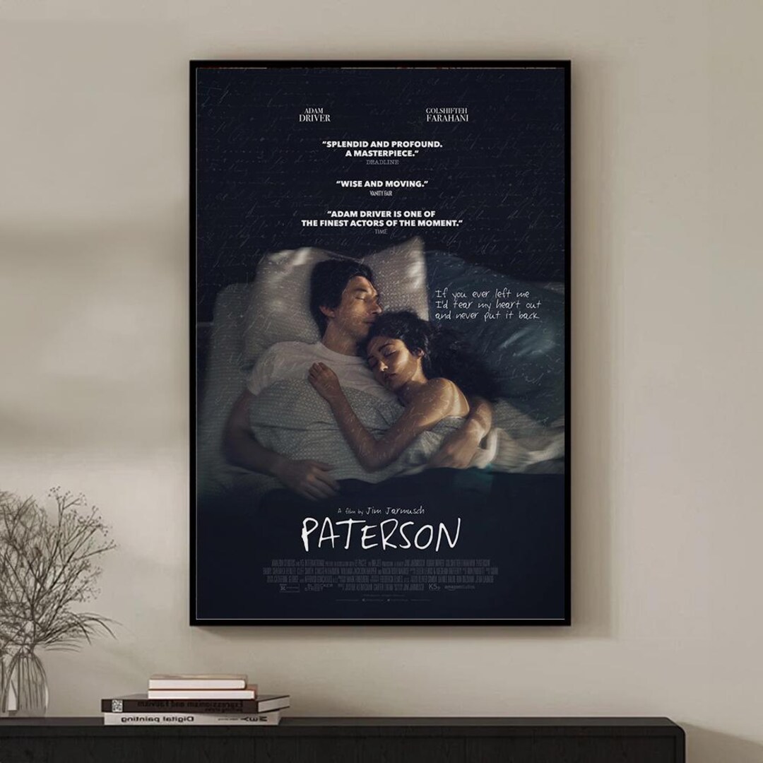 Paterson Movie Poster, Retro Home Decor, Wall Art, Vintage Living Room ...