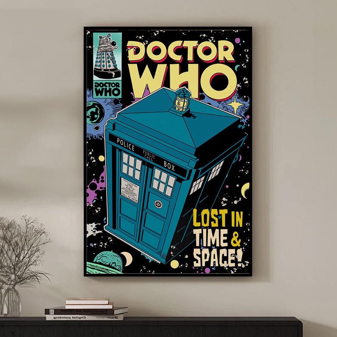 Doctor Who Movie Poster, Retro Home Decor, Wall Art, Vintage Living ...