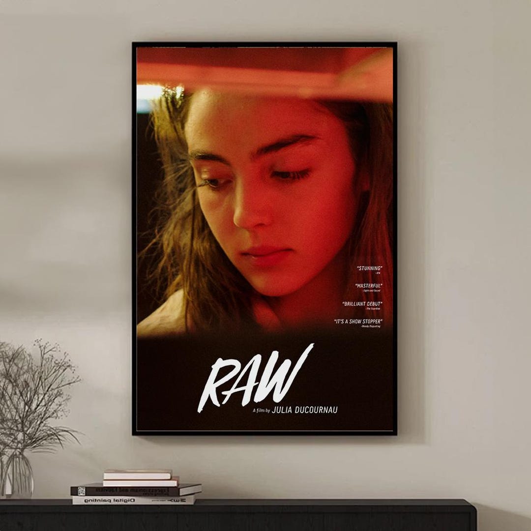 Raw Movie Poster, Retro Home Decor, Wall Art, Vintage Living Room ...
