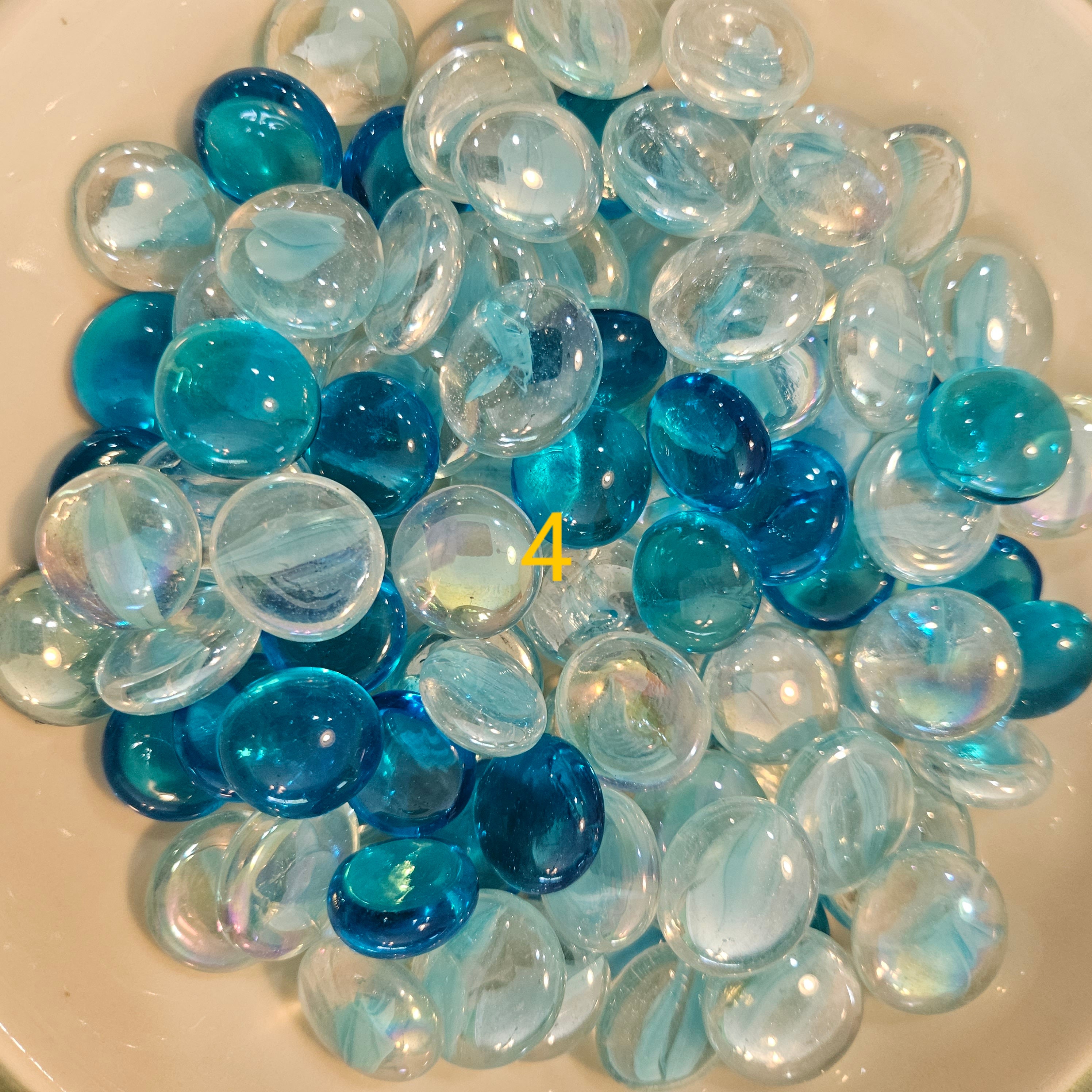 Glass Gems 100 Pieces Blue Mixes 16mm - Etsy