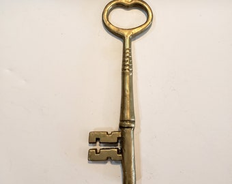 Large Brass Key - Etsy