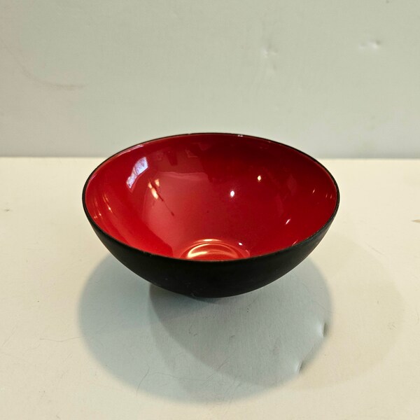 Red Enamel Bowl - Etsy