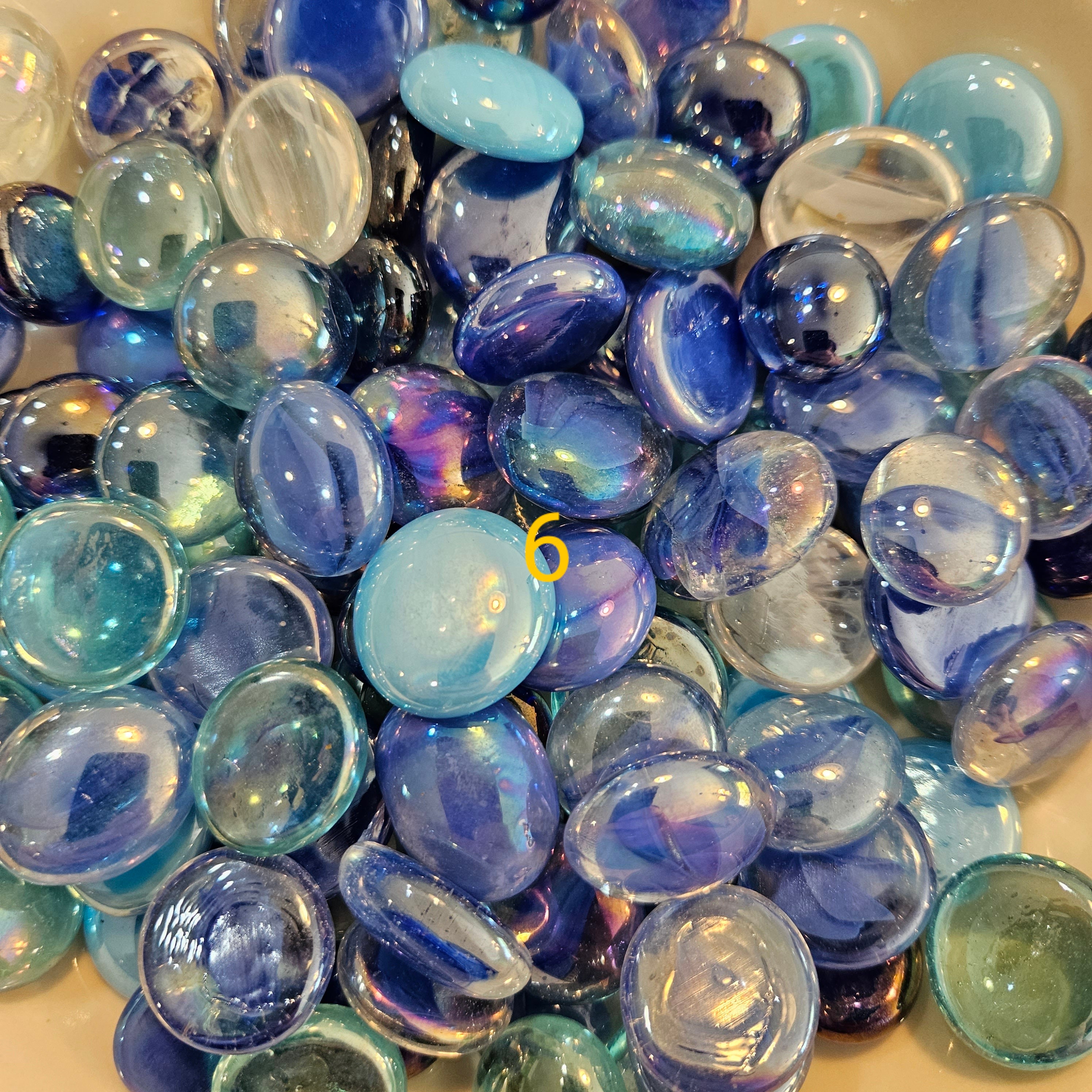 Glass Gems 100 Pieces Blue Mixes 16mm - Etsy