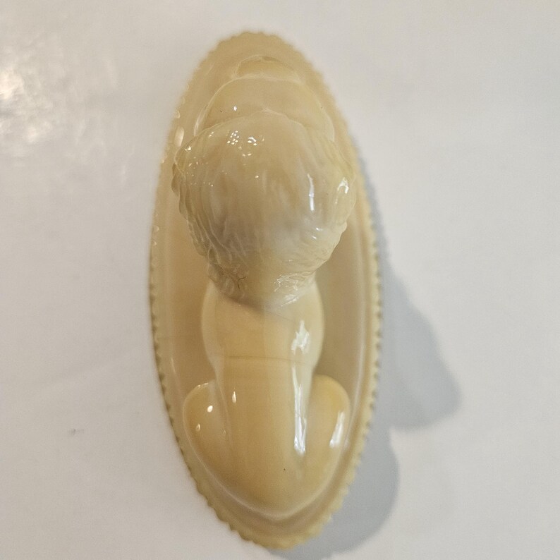 Summit Art Glass Co Lion Tan Slag Glass Paperweight - Etsy