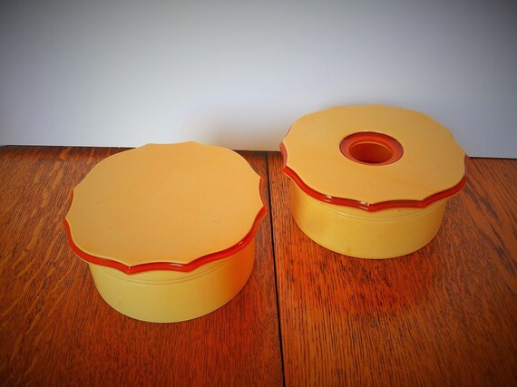 Vintage Bakelite Vanity Dresser Box and Hair Receiver Box | Etsy