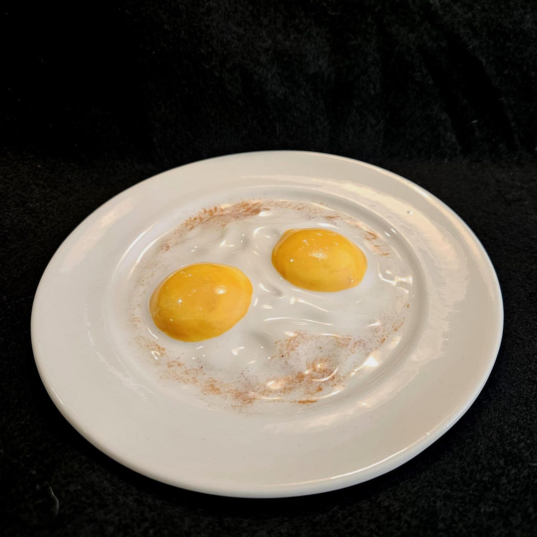 Vintage Collingswood England 3D Faux Fried Egg Joke Plate - Etsy