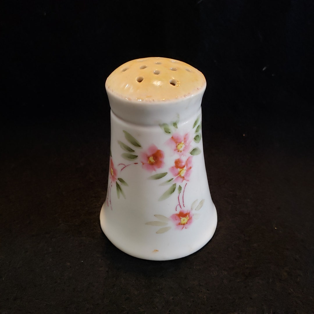 Nippon Hand Painted China Salt Shaker With Florals - Etsy