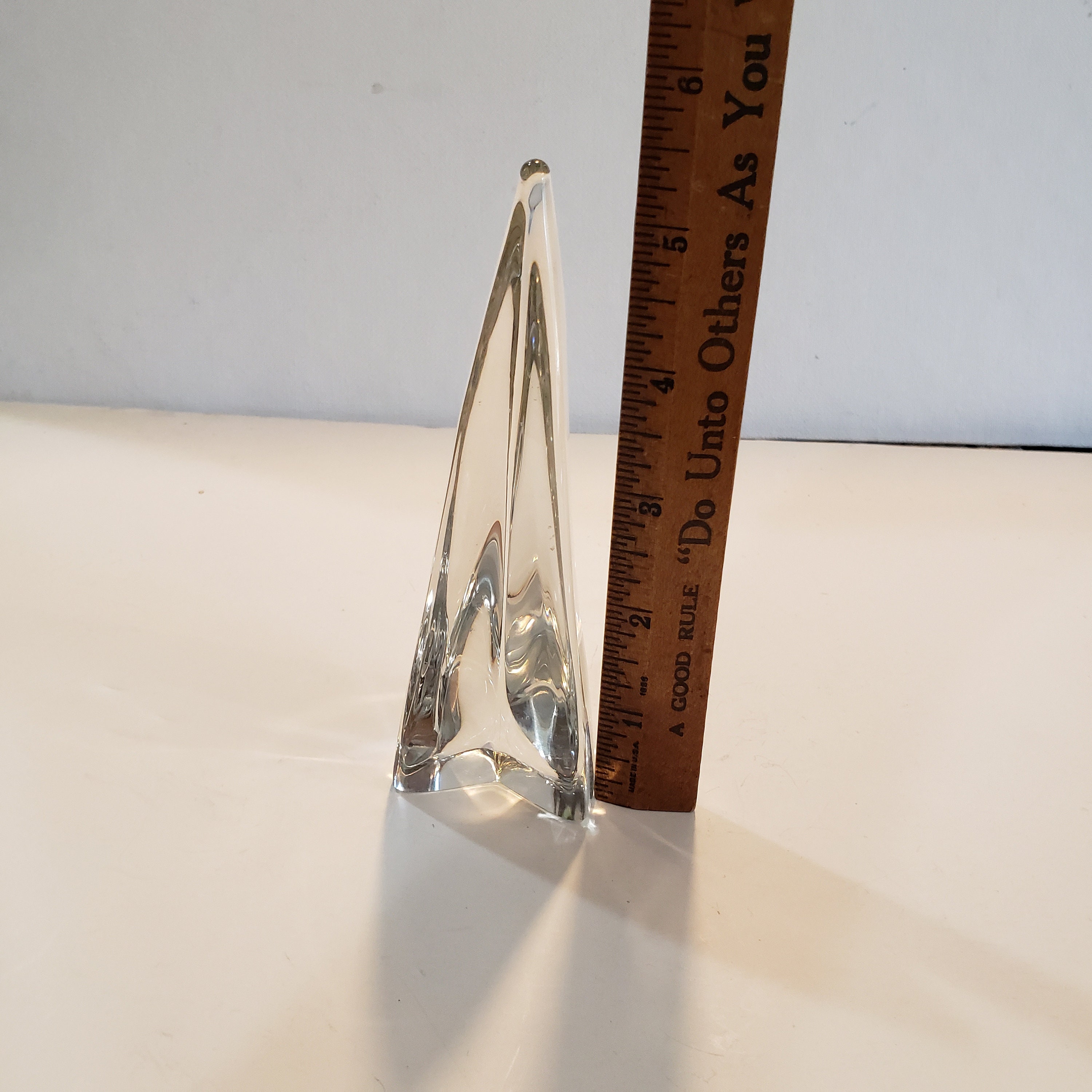 Clear Glass Paperweight Spike Obelisk - Etsy
