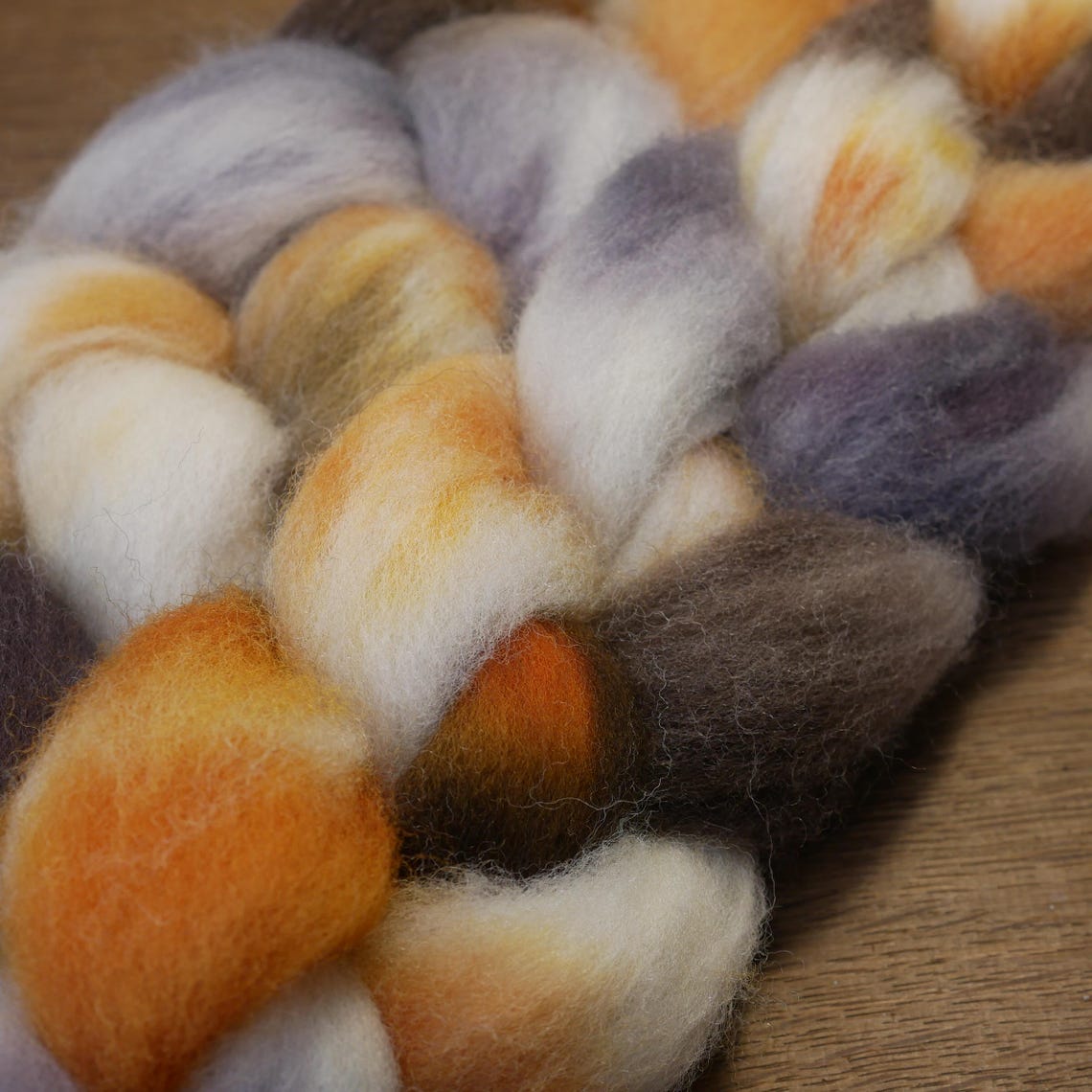 Hand Dyed Dorset Horn Wool Top for Spinning or Felting - 'owl’ - Etsy
