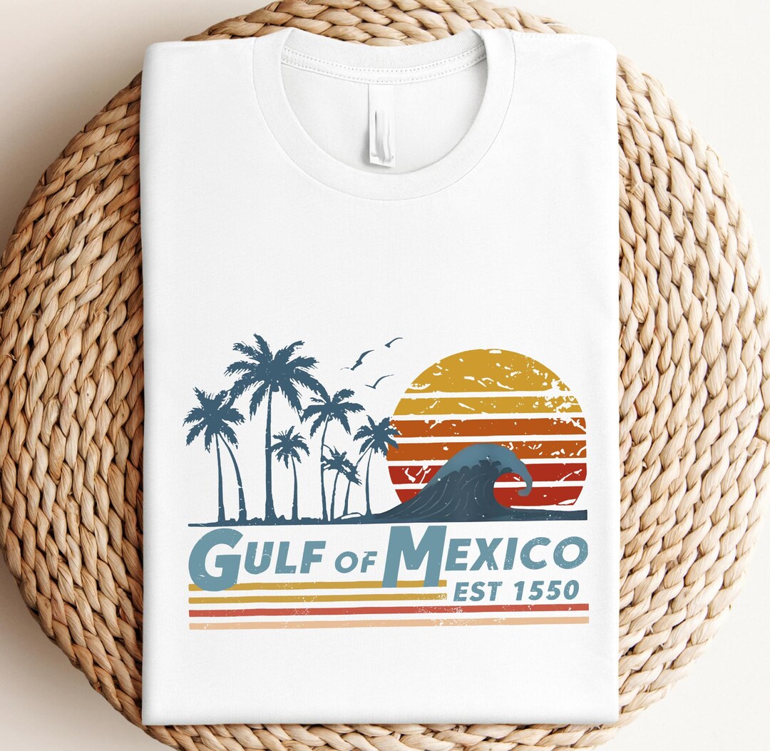 Gulf of Mexico T-shirt, Retro Gulf Coast Shirt, Texas Beach Shirt ...