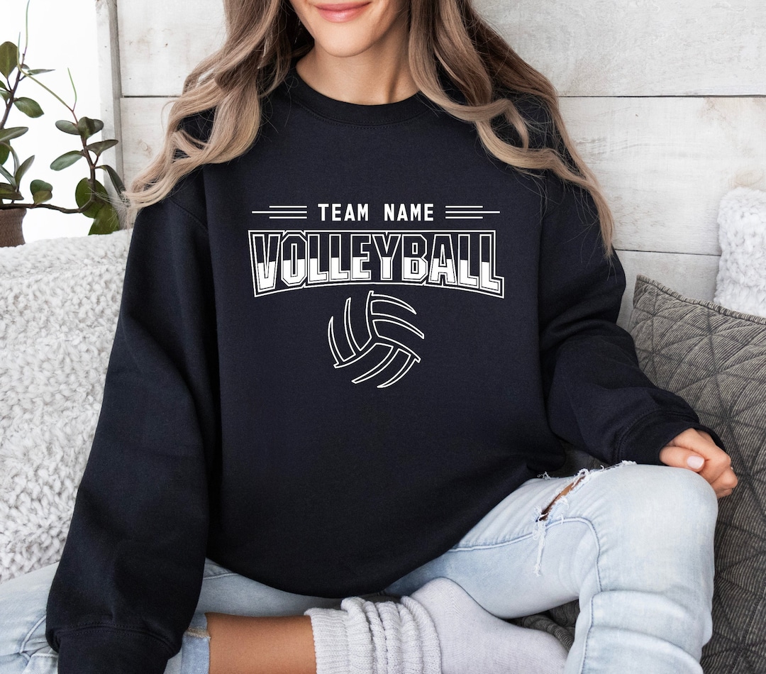 Custom Volleyball Sweatshirt With Team Name, Personalized Volleyball ...