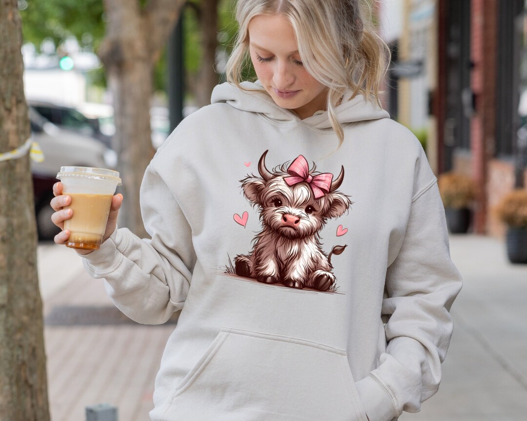 Cute Cow Hoodie, Cow Hoodie, Hoodie for Kids, Western Hoodie, Cow Lover ...