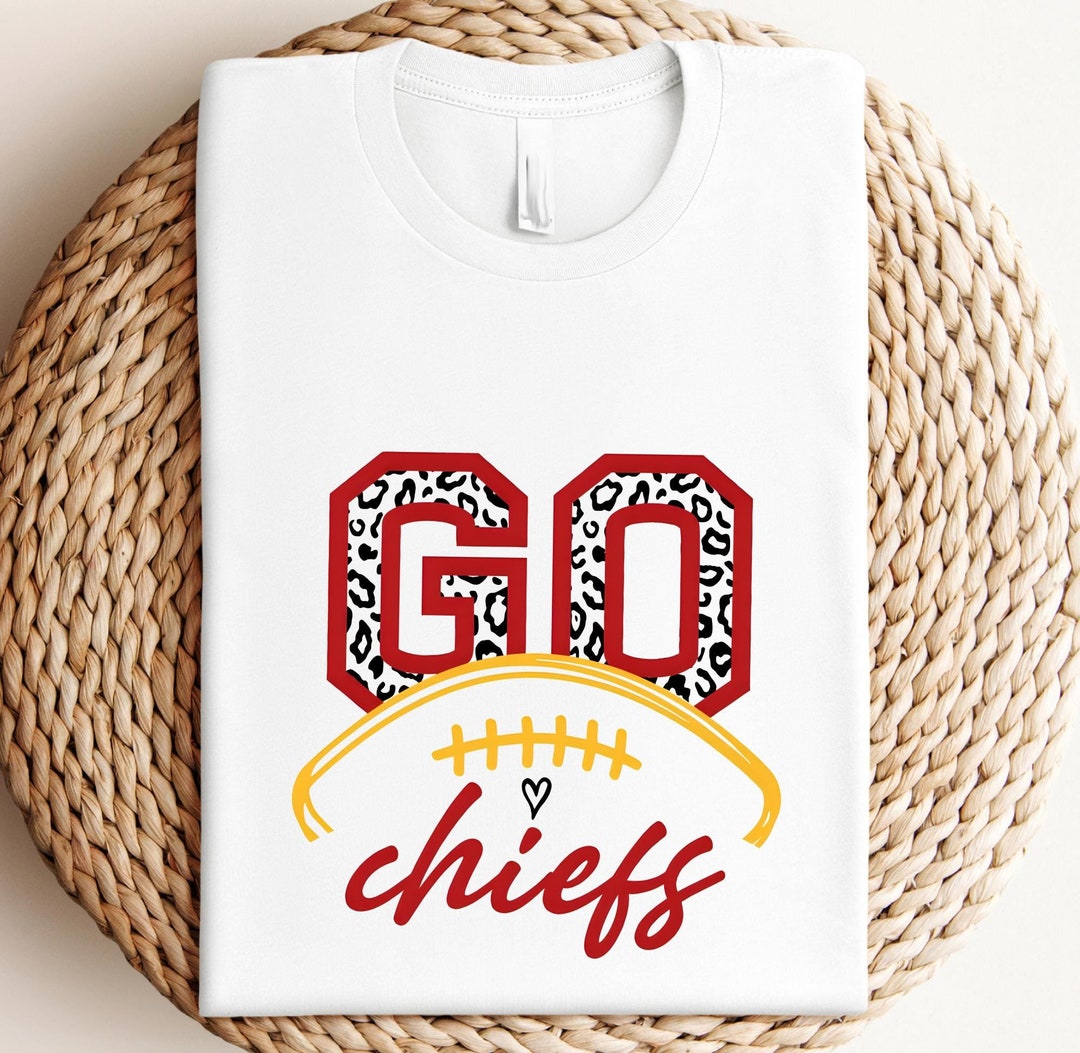 Go Chiefs Football Shirt, Leopard Chiefs Shirt, Chiefs Fan Shirt, Go ...
