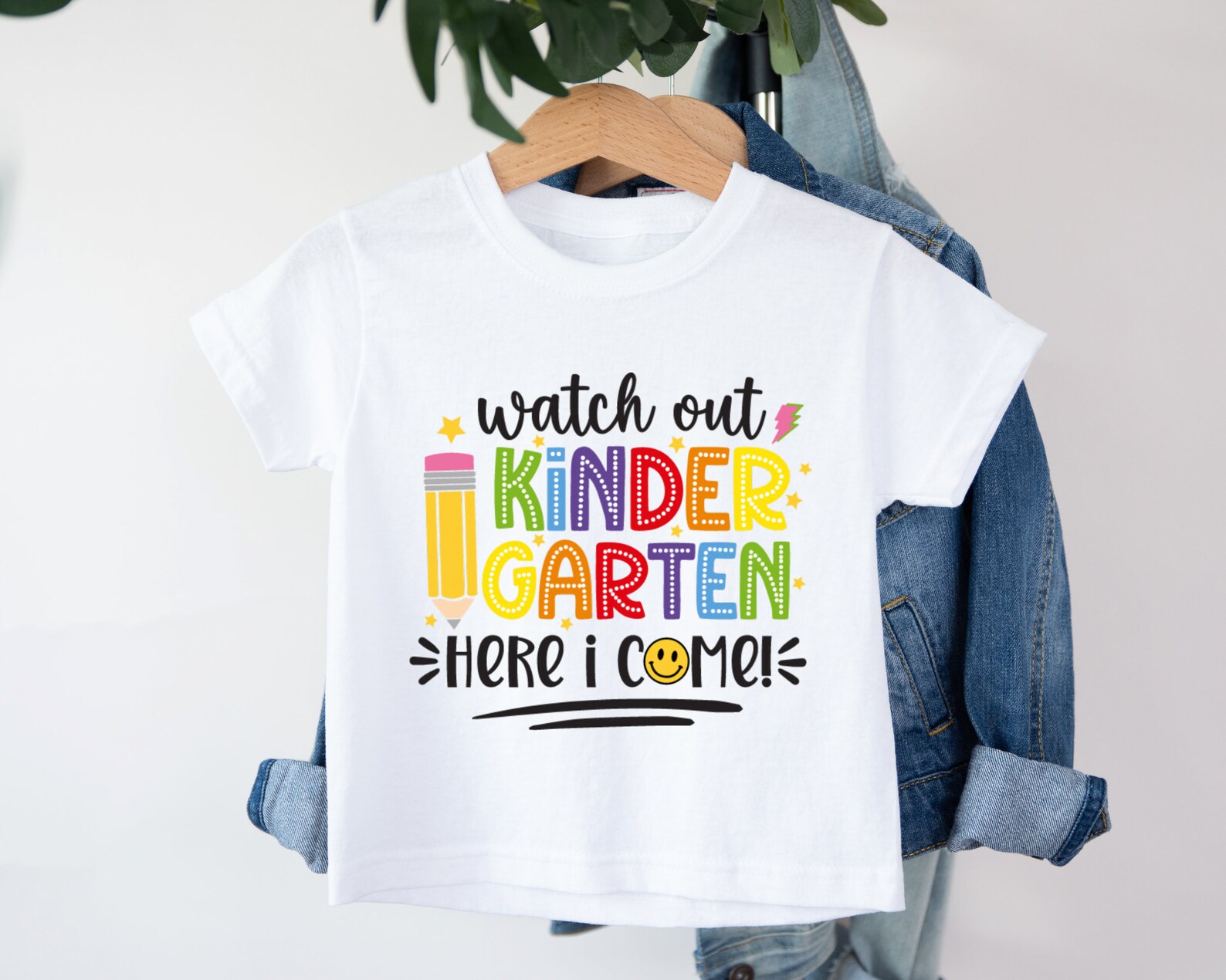 Watch Out Kindergarten Here I Come Shirt, Hello Kindergarten Shirt ...