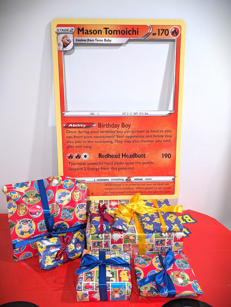 Realistic Pokemon Card Photo Frame, Pokemon Card Custom, Pokemon ...