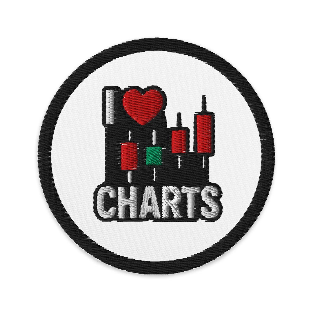 I Love Charts Patch: Stock Market Embroidered Iron-on Badge - Etsy