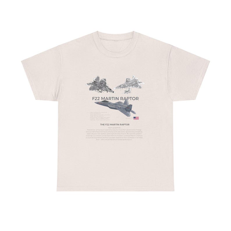F-22 Raptor Fighter Jet Tee Lockheed Martin Military Aircraft T-shirt ...