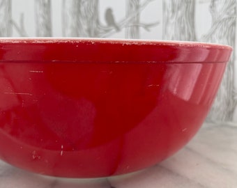 Red Pyrex Mixing Bowl - Etsy