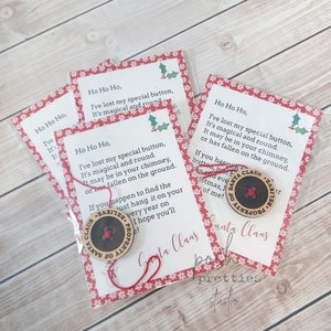 Santa's Lost Button, Santa Trinket, Magic of Christmas, Trinket From ...