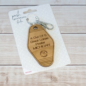 Four Out of Five Great Lakes Prefer Michigan Motel Keychain, Vintage ...