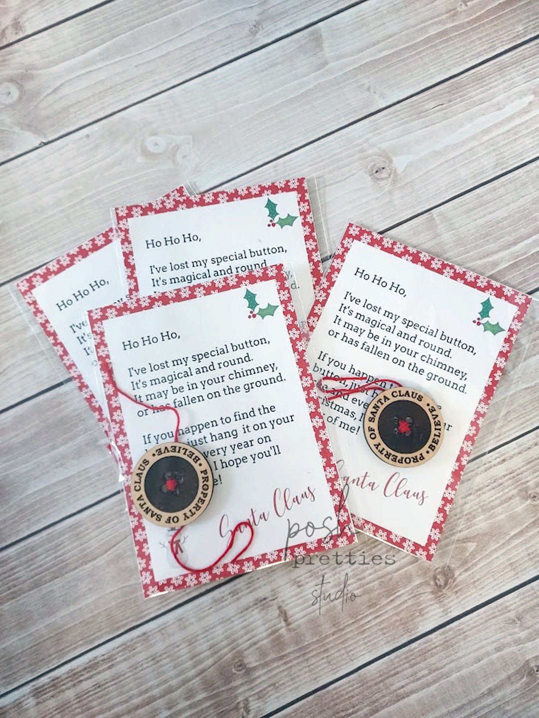 Santa's Lost Button, Santa Trinket, Magic of Christmas, Trinket From ...