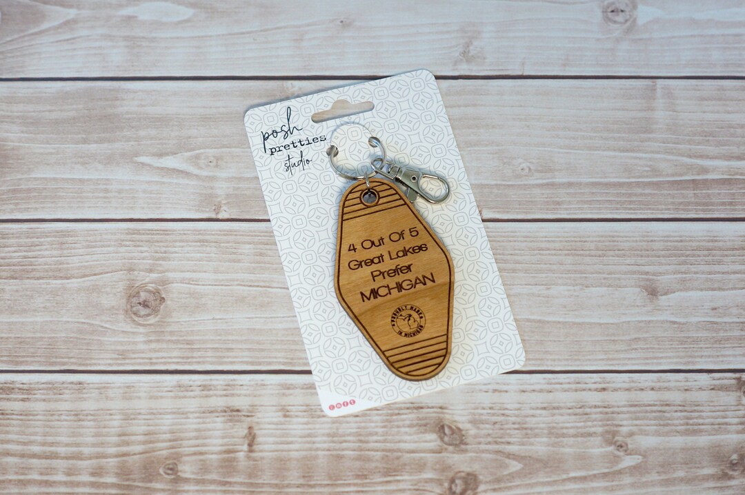 Four Out of Five Great Lakes Prefer Michigan Motel Keychain, Vintage ...