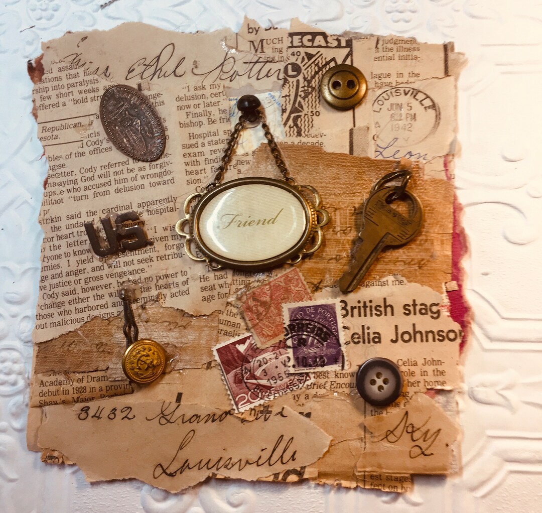 Collage, Created From Antique, Vintage Items From My Old Trunk. Free ...