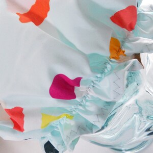 Retro Shower Cap - Light Blue Ice Cream Cone Sundae Dessert Sweet ...