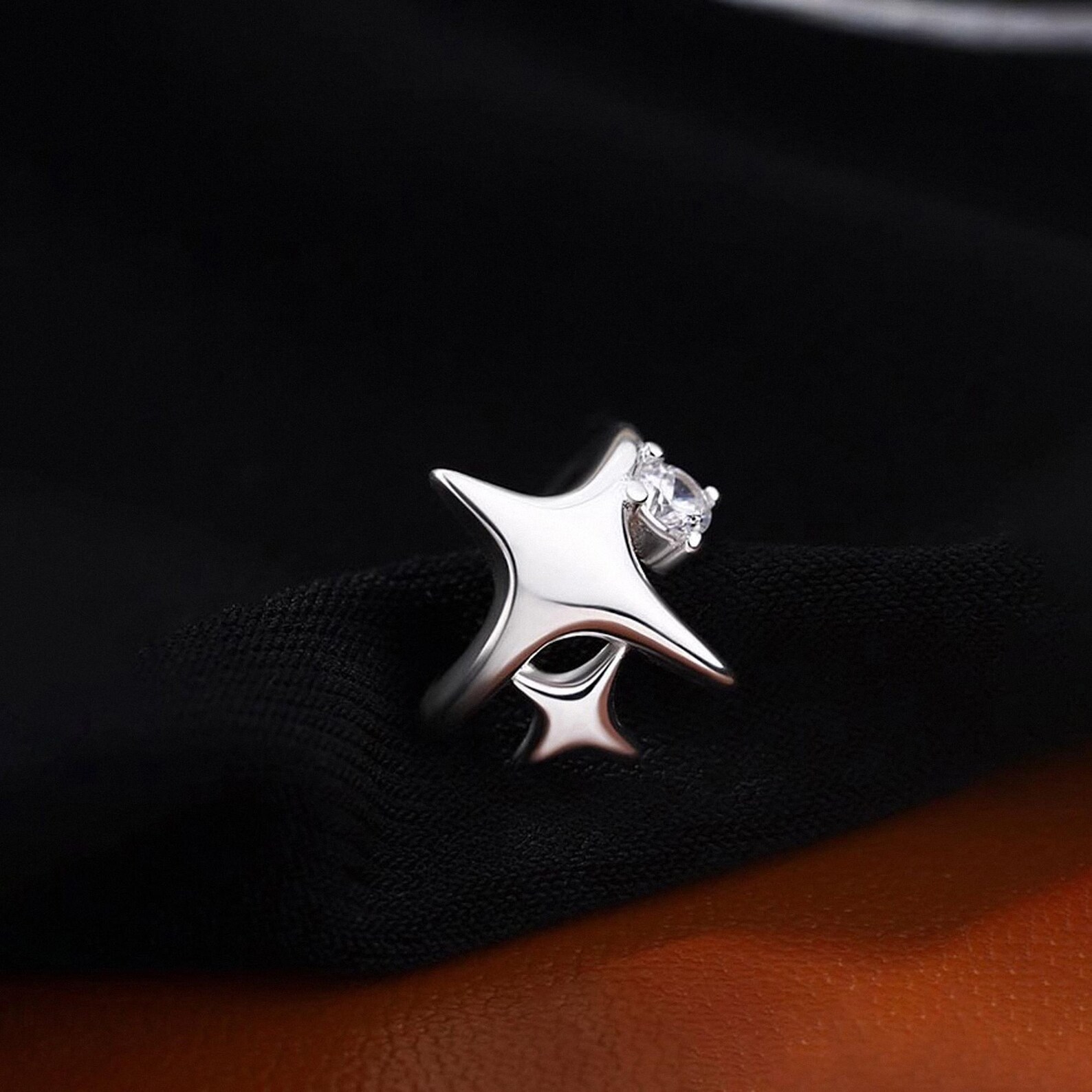 Star Ear Cuffs, Sterling Silver Ear Cuffs, Minimalist Women's Ear Cuffs ...