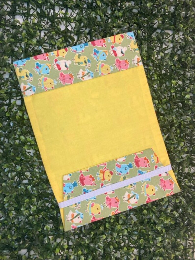 EXTRA SMALL Fabric Book Dust Jacket, Adjustable Washable Book Cover ...