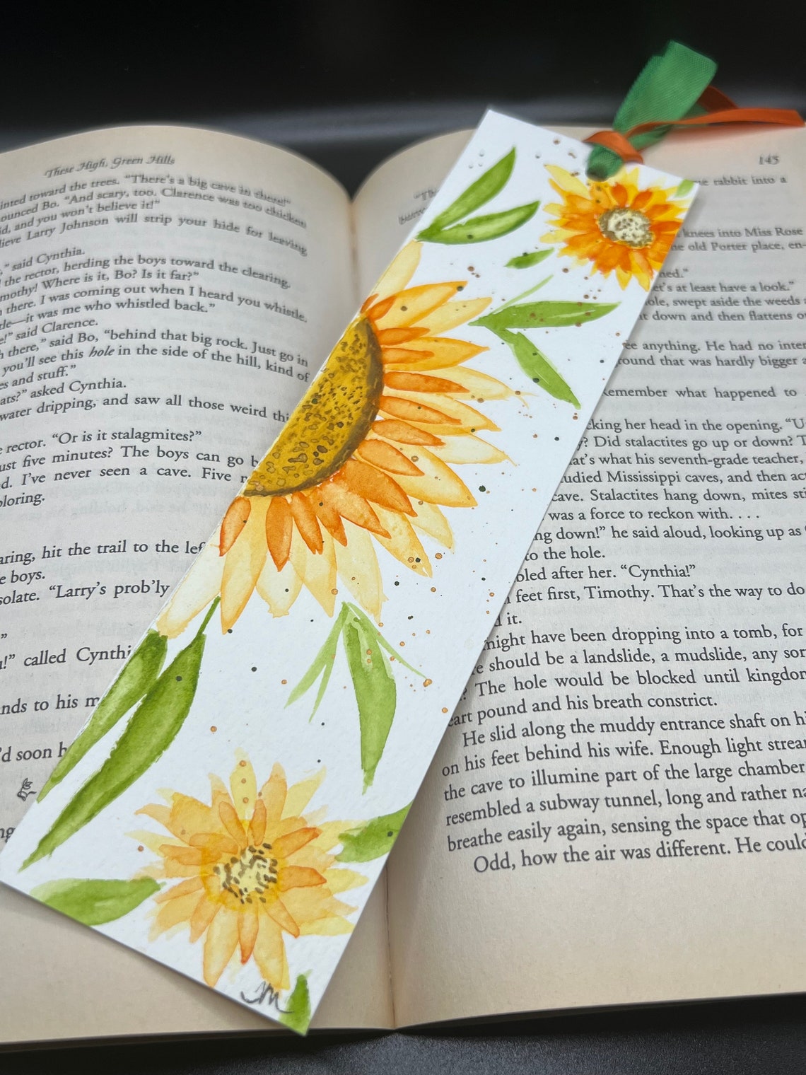 Hand Painted Book Mark - Etsy