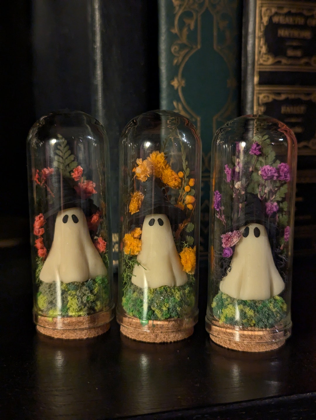 Glow in the Dark Ghost Witch in a Jar, Dark Cottage Core, Spooky Cute ...