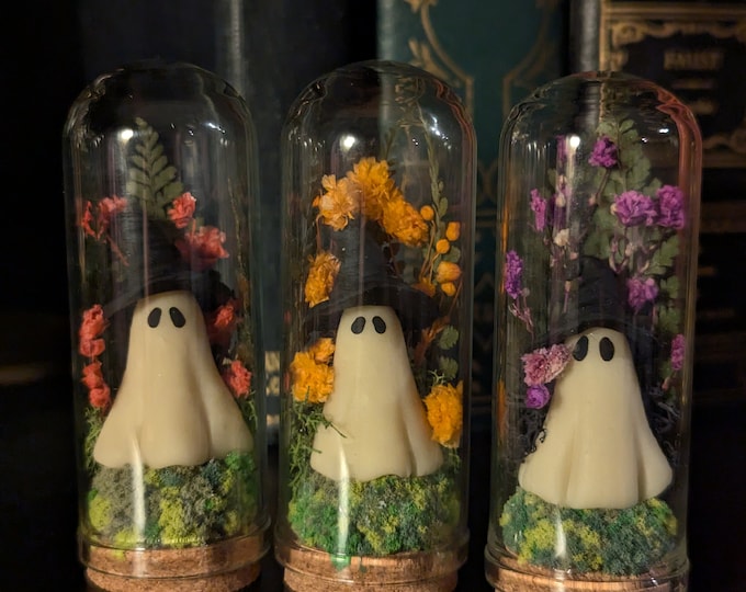 Glow in the Dark Ghost Witch in a Jar, Dark Cottage Core, Spooky Cute ...