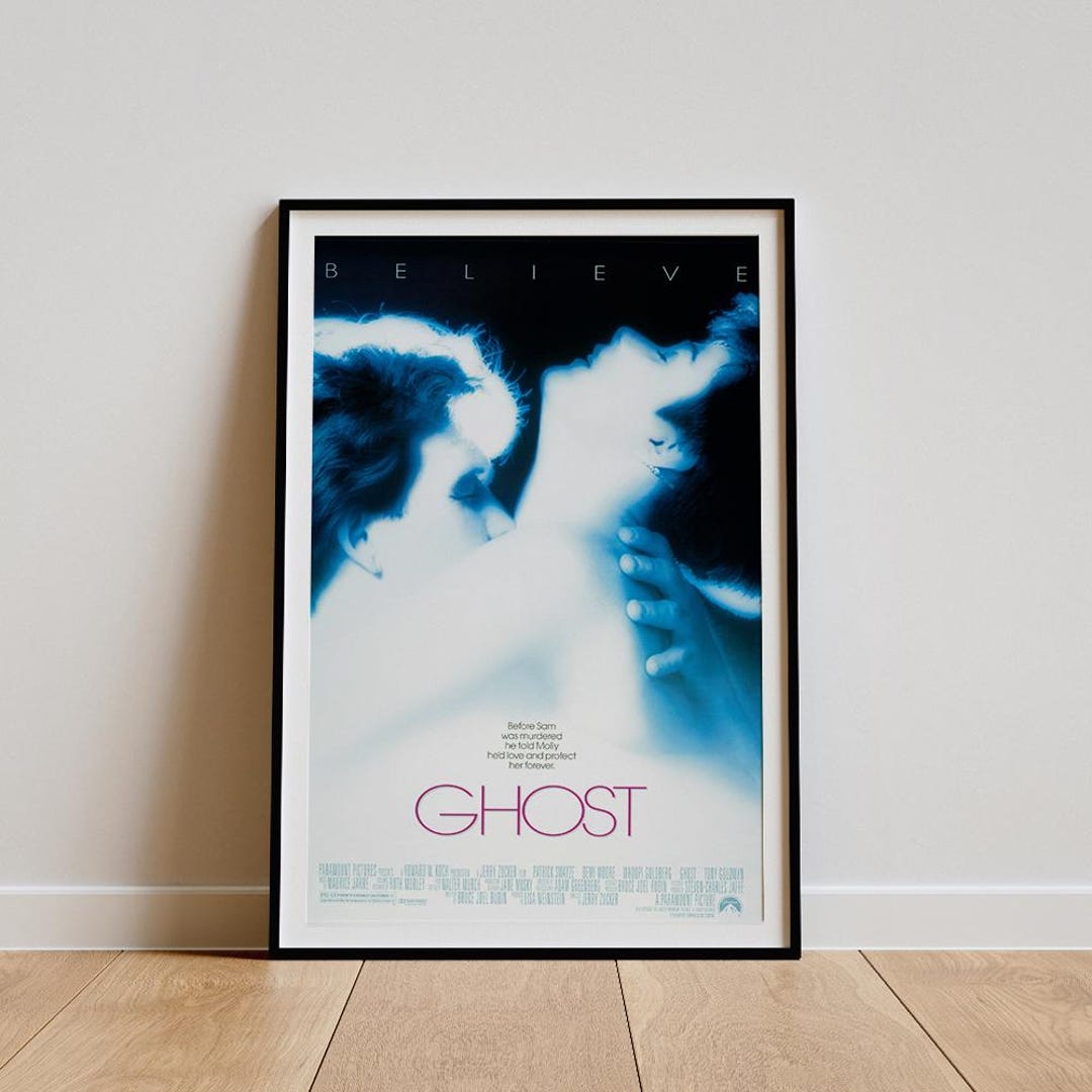 Ghost (1990) Movie Poster, Classic Movie Wall Art, Vintage Art Print ...