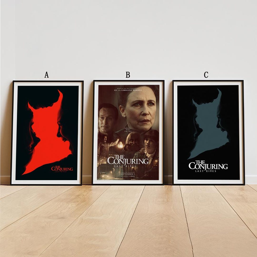 The Conjuring Last Rites Movie Poster, Classic Movie Wall Art, Vintage ...