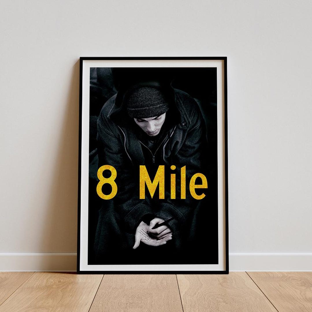 8 Mile Movie Poster, Classic Movie Wall Art, Vintage Art Print, Home ...