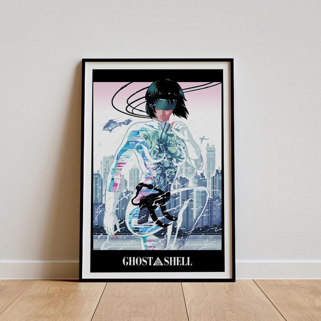 Ghost in the Shell Movie Poster, Classic Movie Wall Art, Vintage Art ...