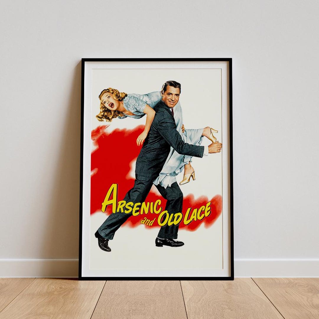 Arsenic and Old Lace (1944) Movie Poster, Classic Movie Wall Art ...