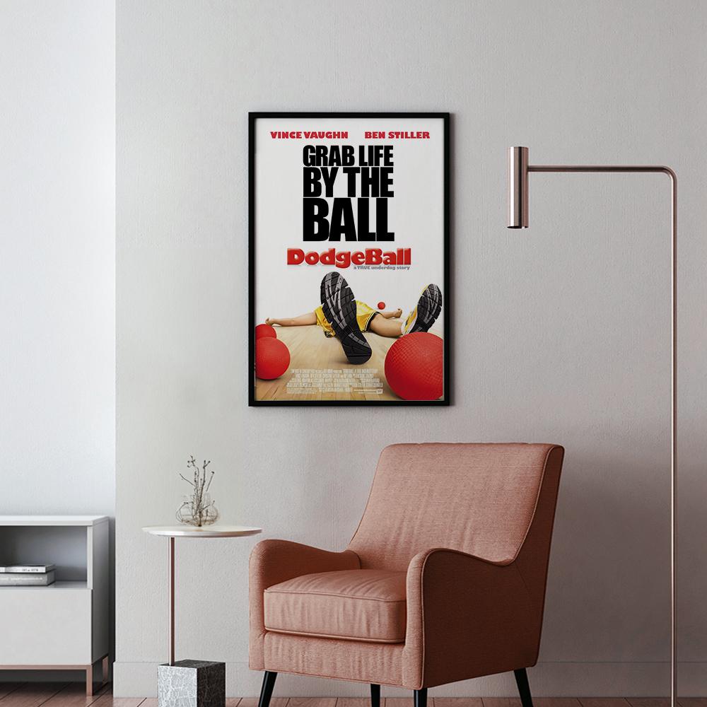 Dodgeball Movie Poster, Classic Movie Wall Art, Vintage Art Print, Home ...
