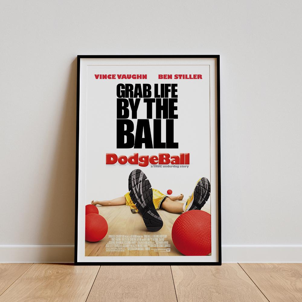 Dodgeball Movie Poster, Classic Movie Wall Art, Vintage Art Print, Home ...