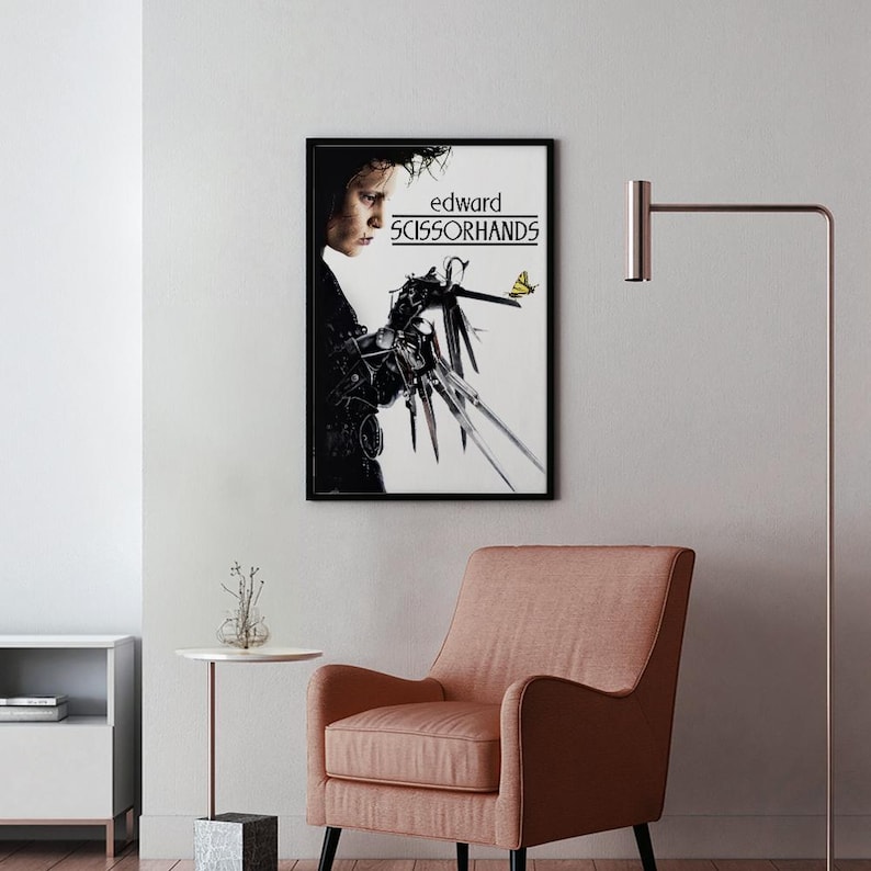 Edward Scissorhands (1990) Movie Poster, Classic Movie Wall Art ...