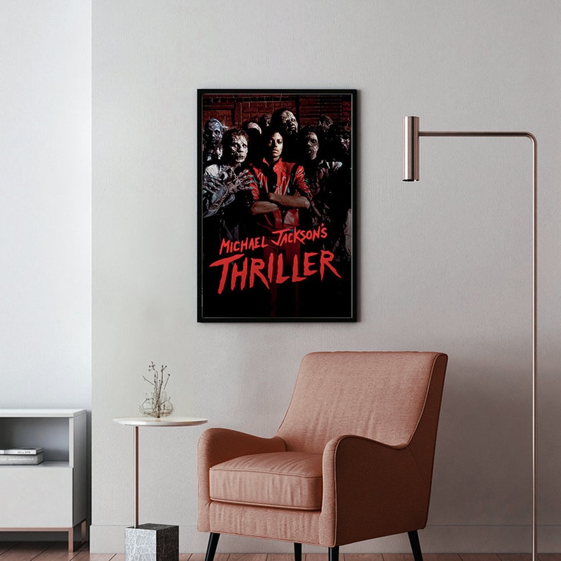 Michael Jackson's Thriller Movie Poster, Classic Movie Wall Art ...