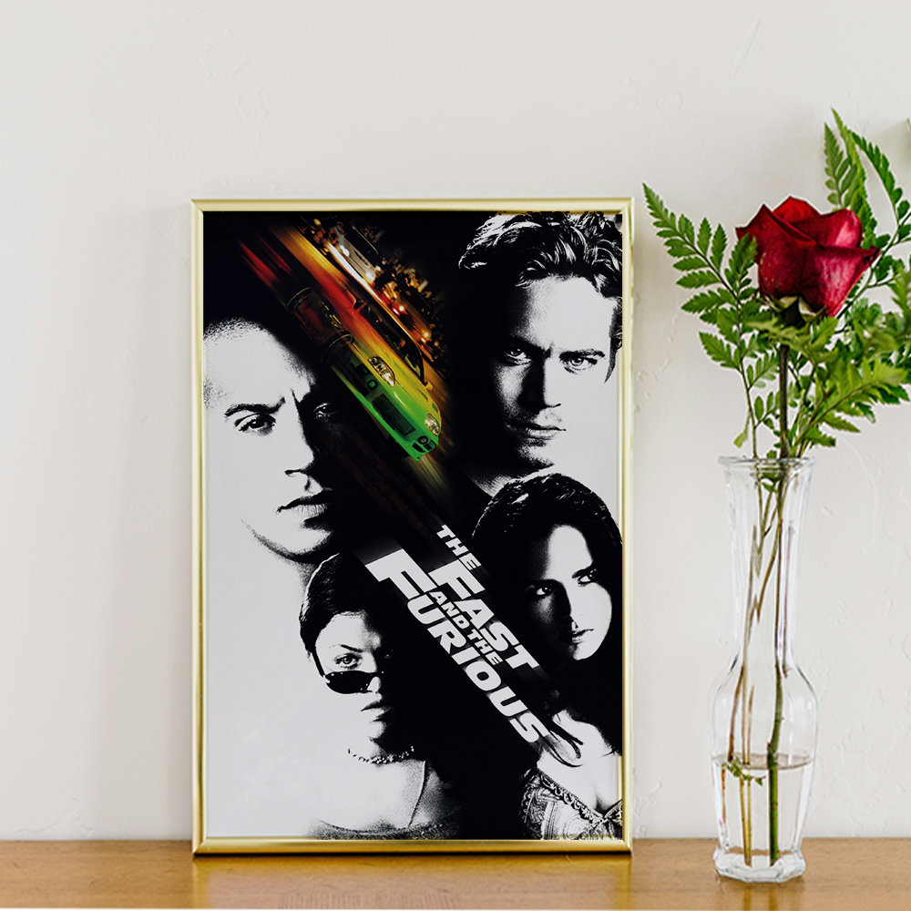 The Fast and the Furious Movie Poster, Classic Movie Wall Art, Vintage ...