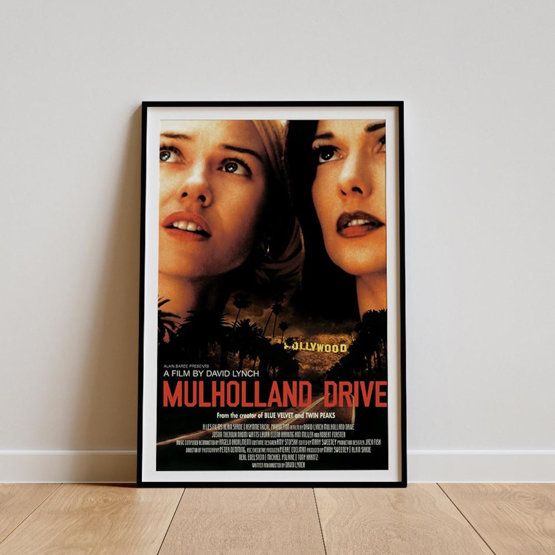Mulholland Drive Movie Poster, Classic Movie Wall Art, Vintage Art ...
